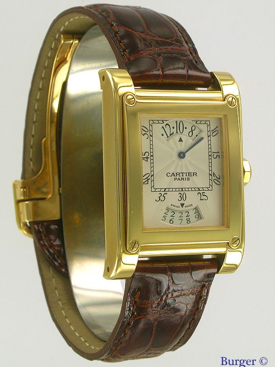 Tank a Vis Jumping Hour Yellow Gold Collection Privee - Cartier - Sold ...