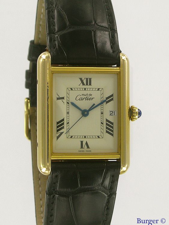 Tank Must 18k Gold Plated - Cartier - Sold watches - Juwelier Burger