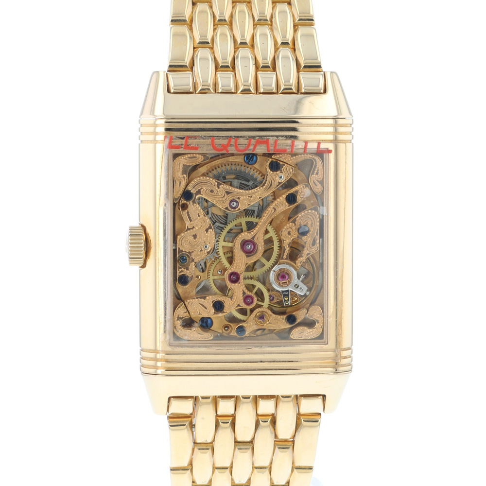 Reverso Art Deco Skeleton Rose Gold - Jaeger LeCoultre - Sold watches ...